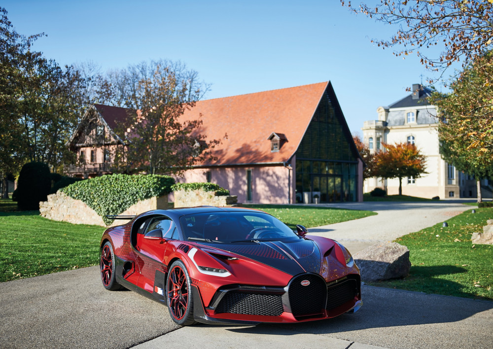 Meet The Bugatti Divo In Red And Graphite Diamonds