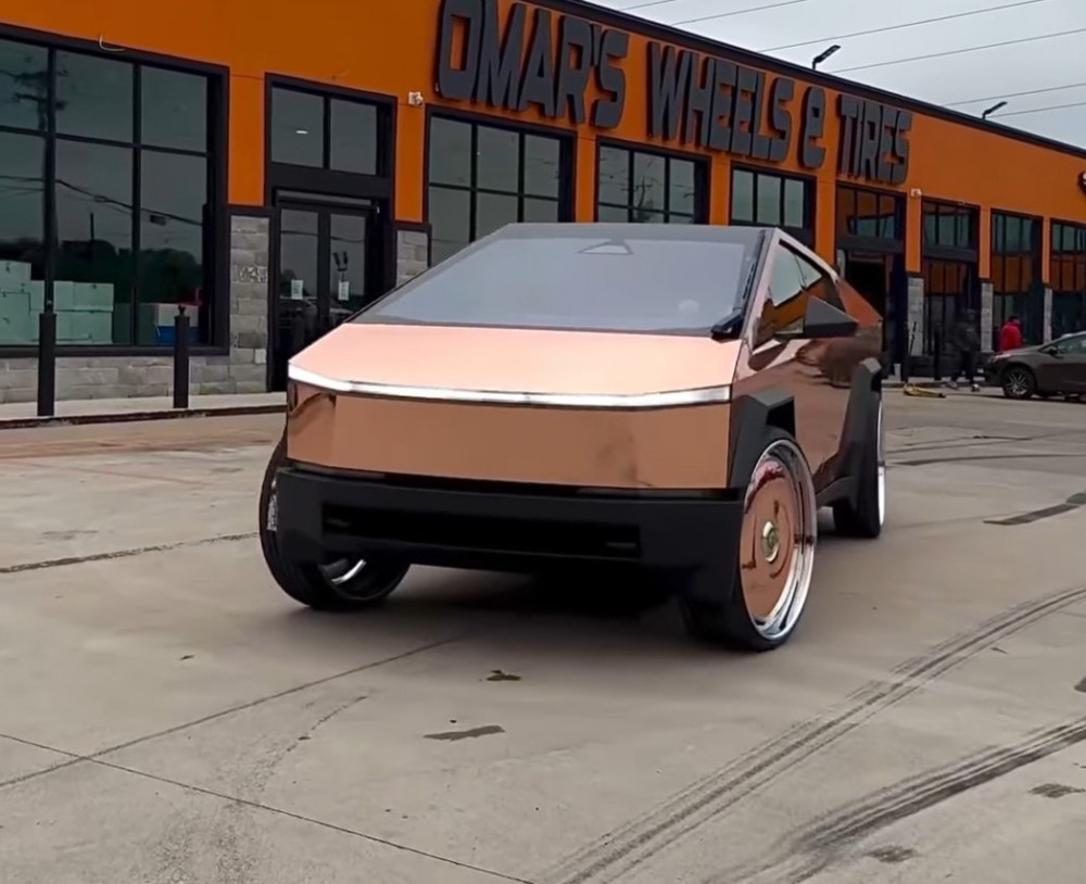 Tesla Cybertruck Gets A Glamorous Makeover With 30-Inch Wheels